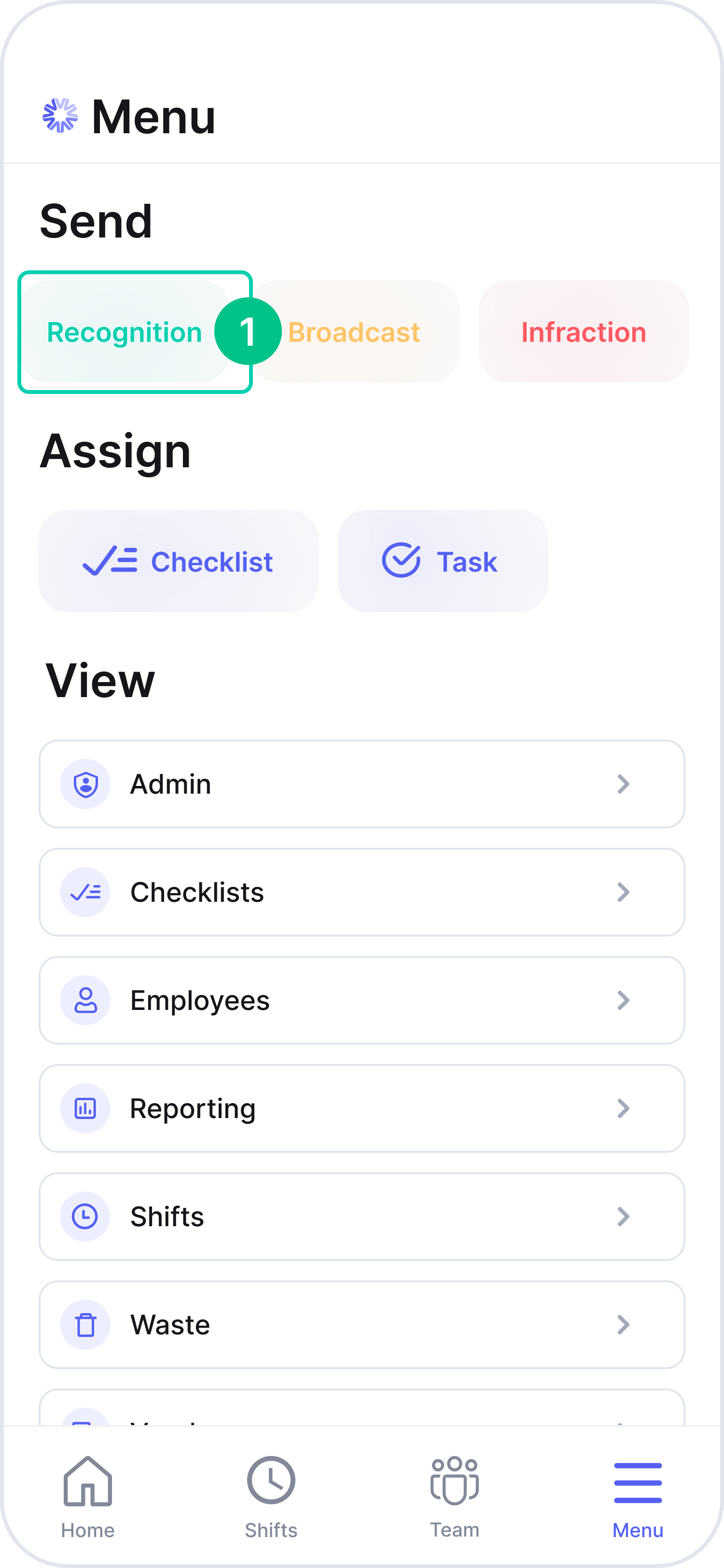 Send a Recognition – VSBL