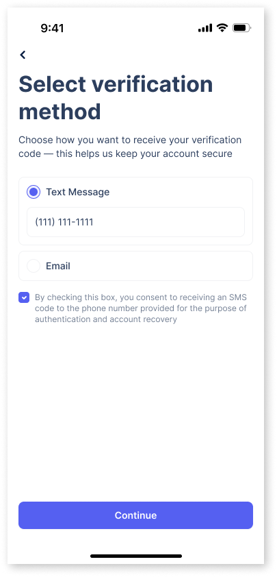 SMS Consent Agreement – VSBL