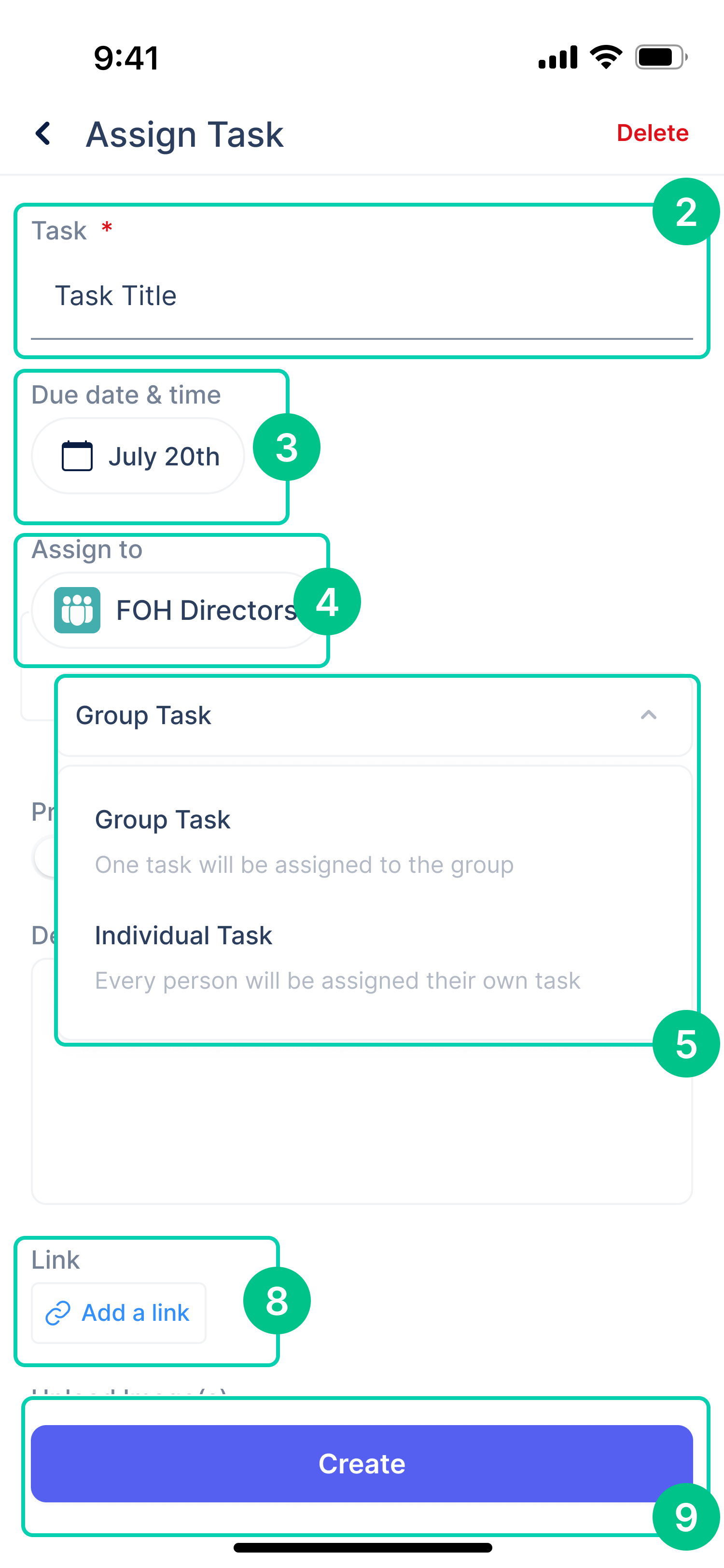 Assign a Task to a Team – VSBL