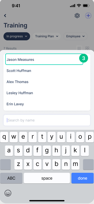 View a User's Training – VSBL