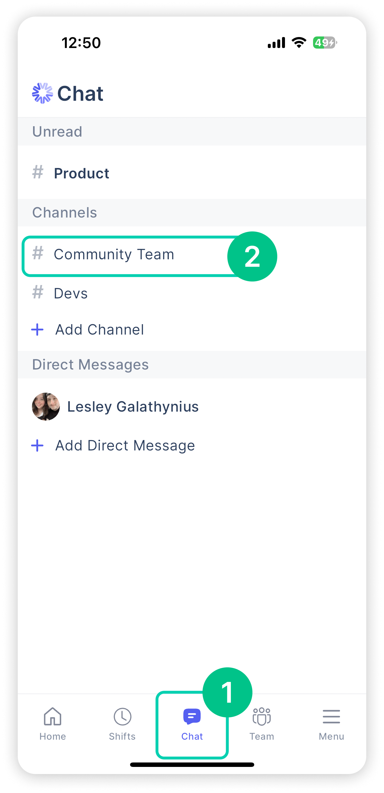 Edit Chat Notification Settings – VSBL