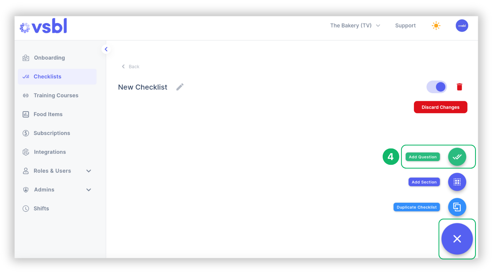 Create a Checklist (Web) – VSBL