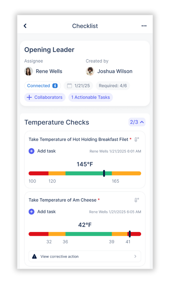 Using Temperature Questions in the App – VSBL