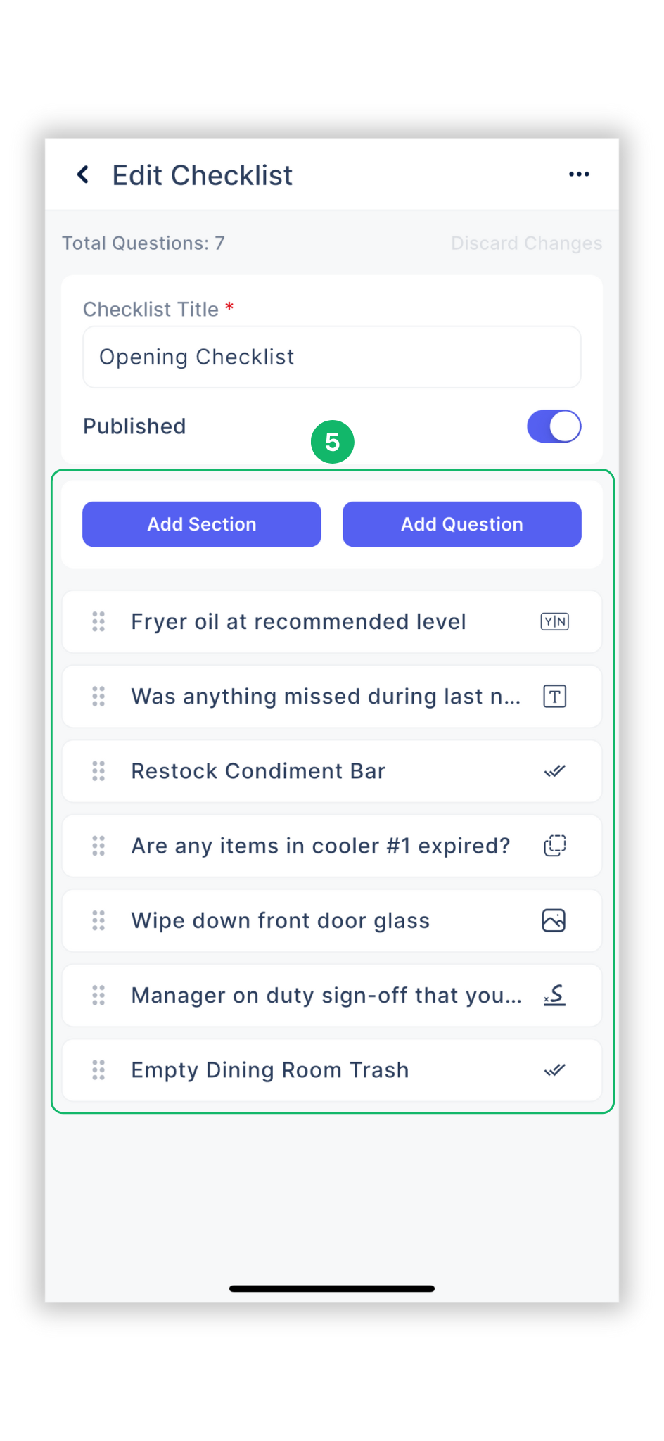 Create a Checklist (Mobile App) – VSBL