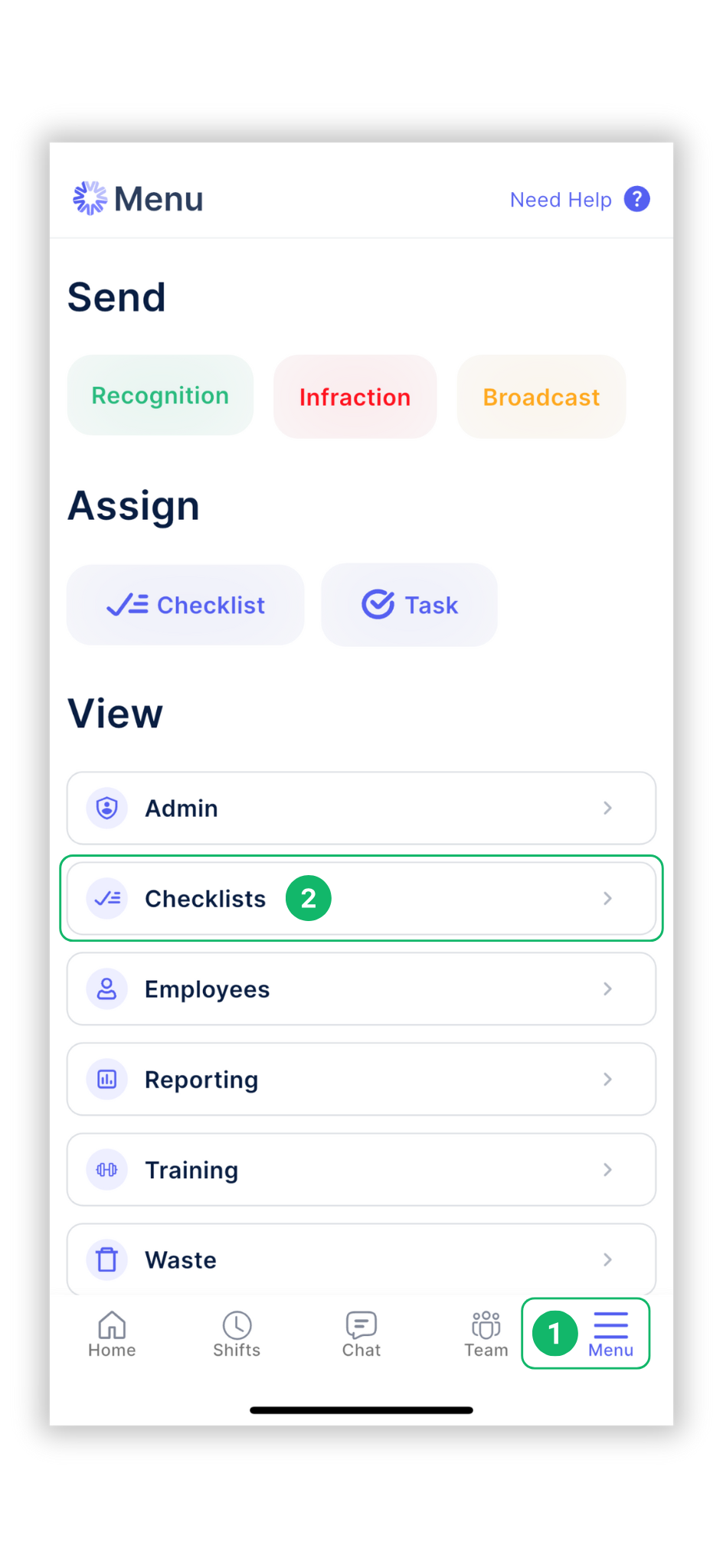 Edit a Checklist – VSBL