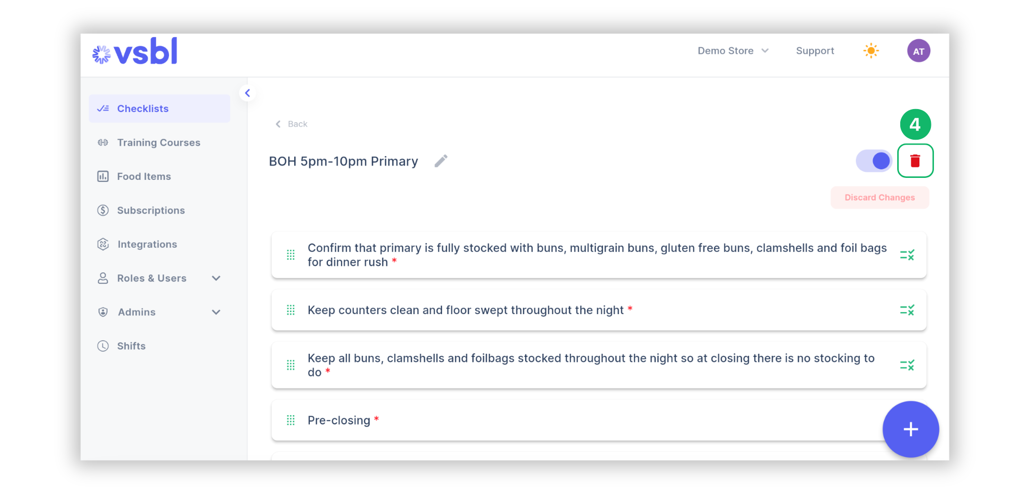 Create a Checklist (Web) – VSBL