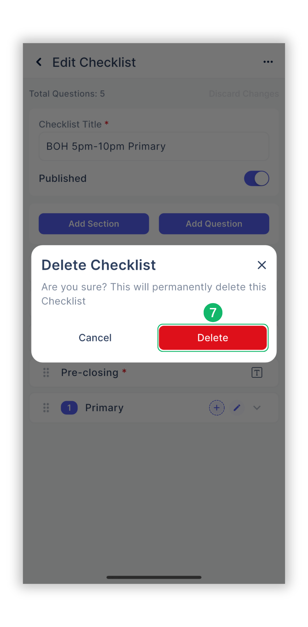 Create a Checklist (Mobile App) – VSBL
