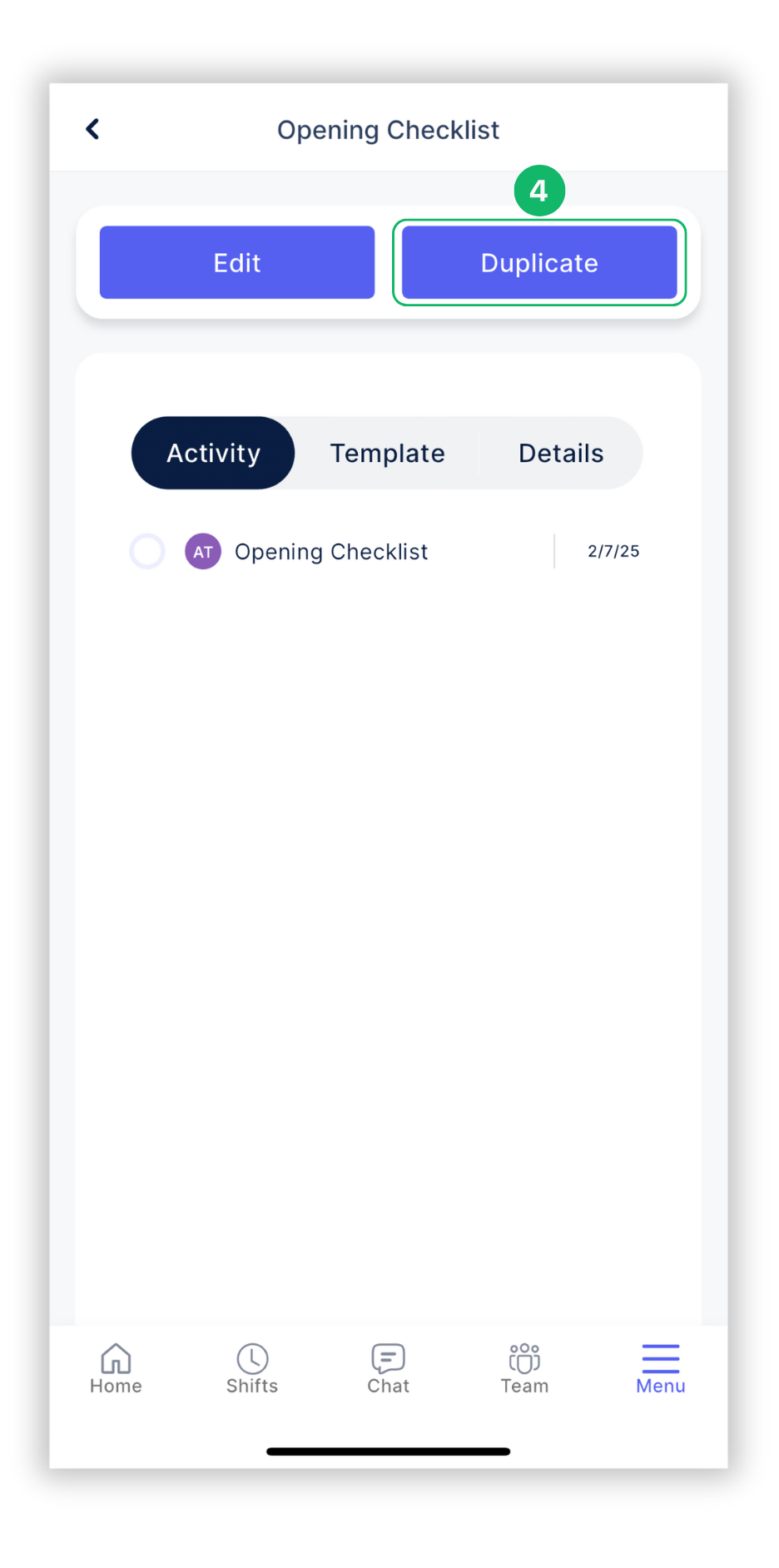 Duplicate a Checklist – VSBL