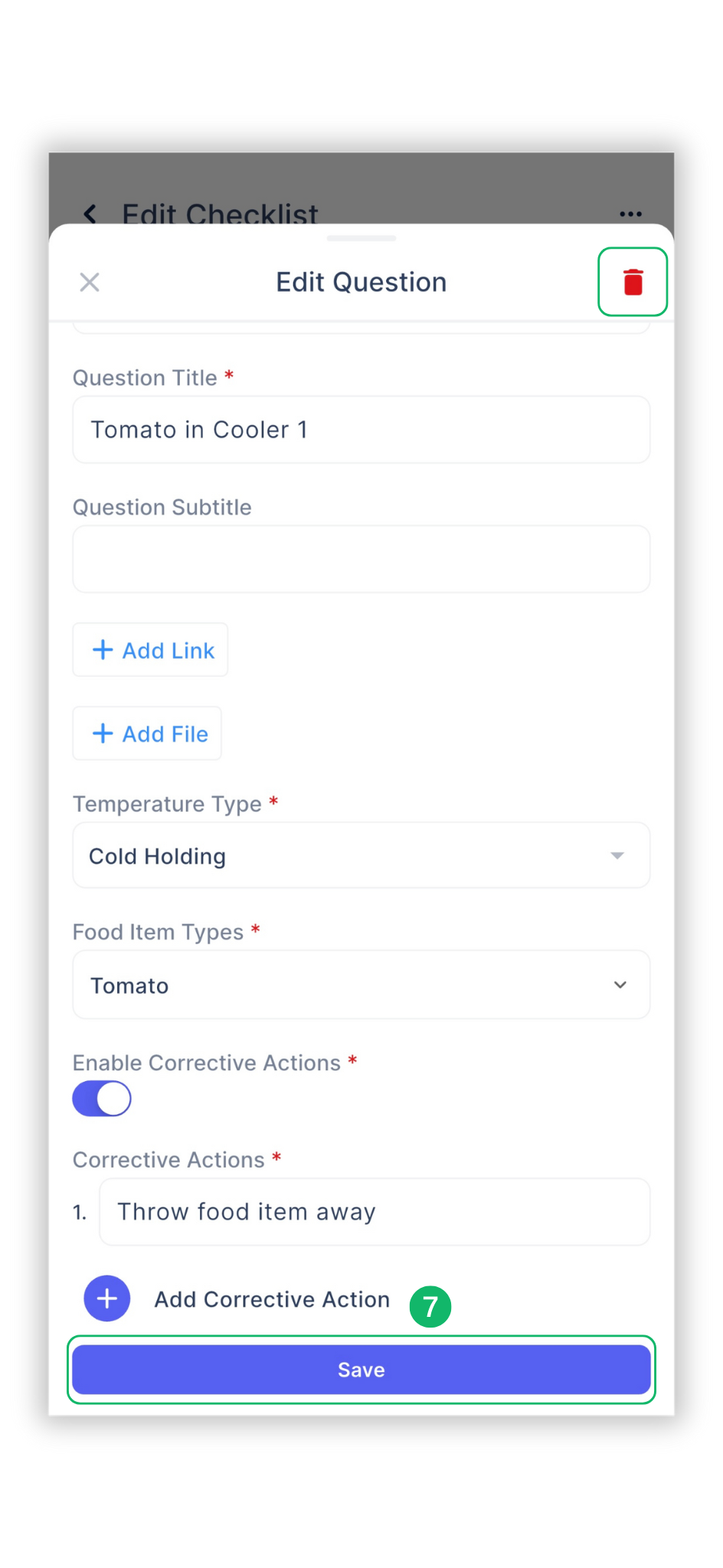 Edit Temperature Questions in Checklists – VSBL