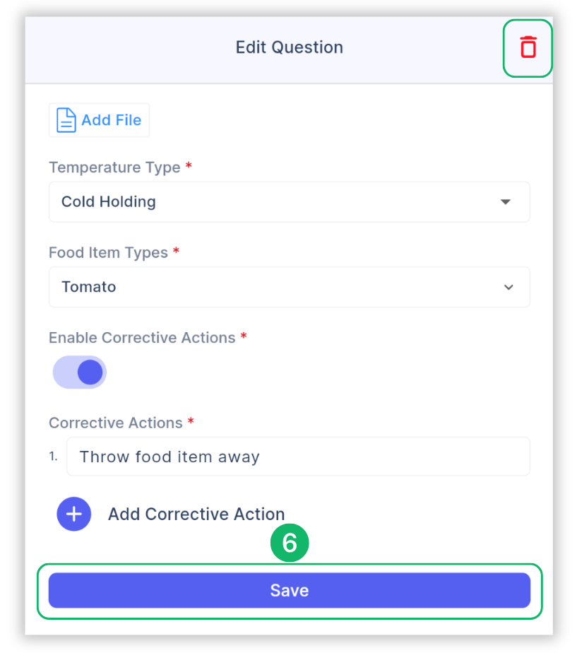 Edit Temperature Questions in Checklists – VSBL