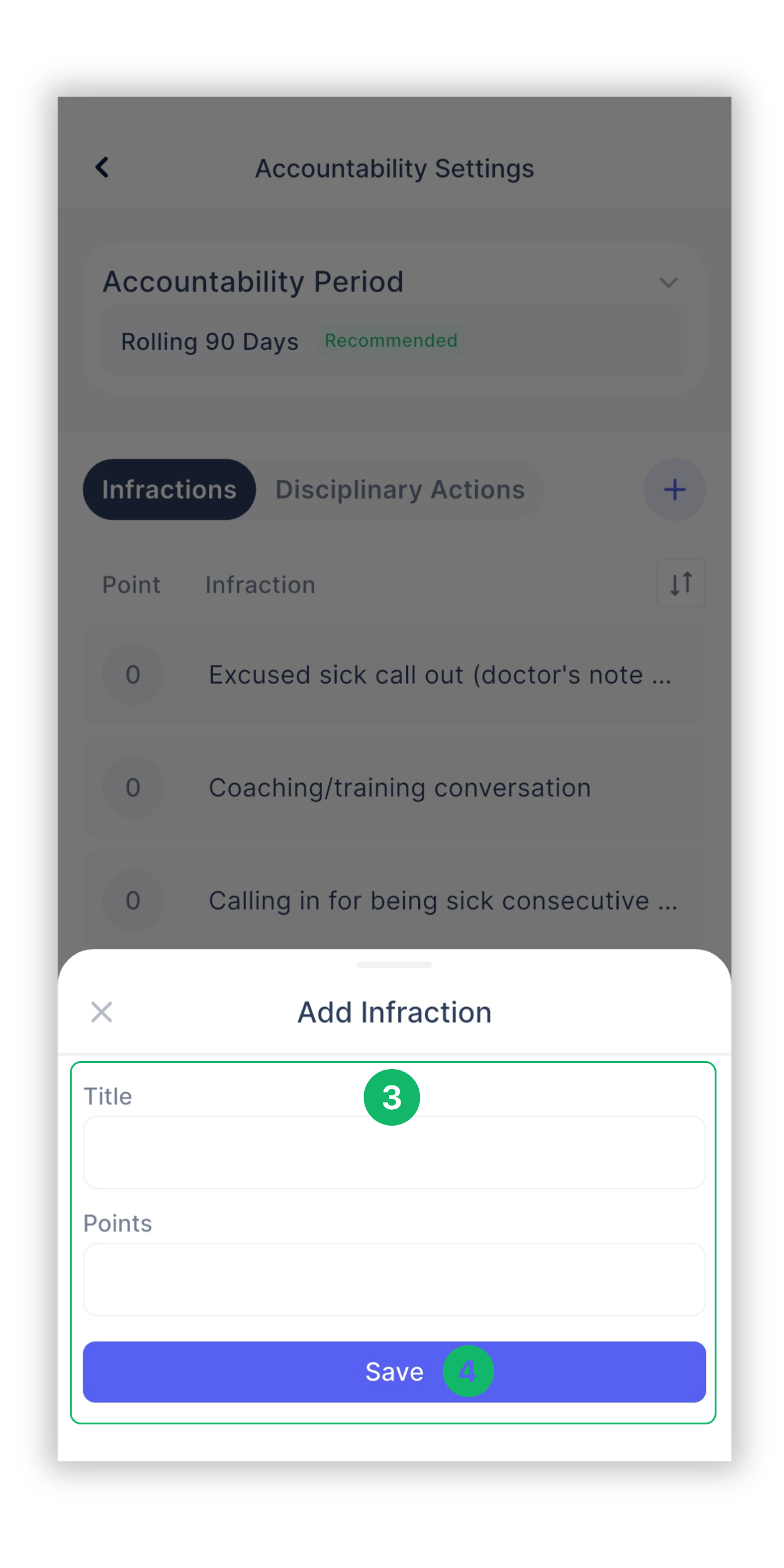 Accountability Settings: Add & Edit Infraction Types – VSBL