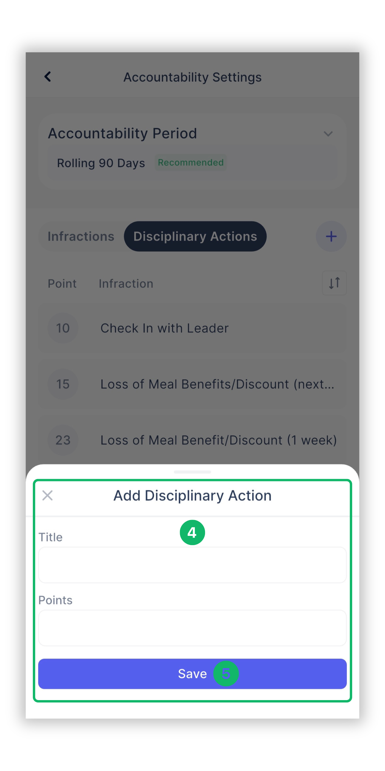 Accountability Settings: Add & Edit Disciplinary Action Types – VSBL