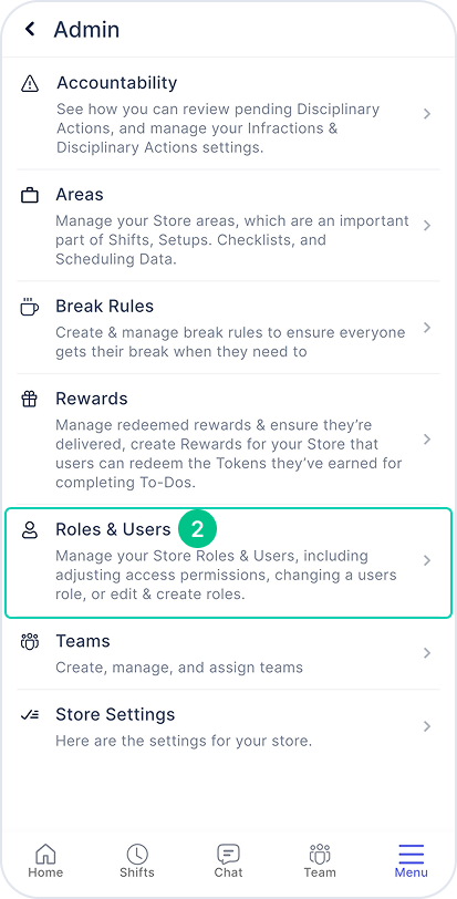 Edit Role Permissions – VSBL
