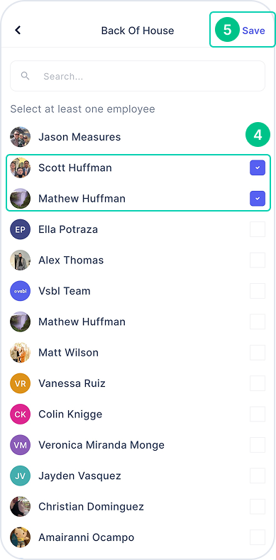 Change a User's Area – VSBL