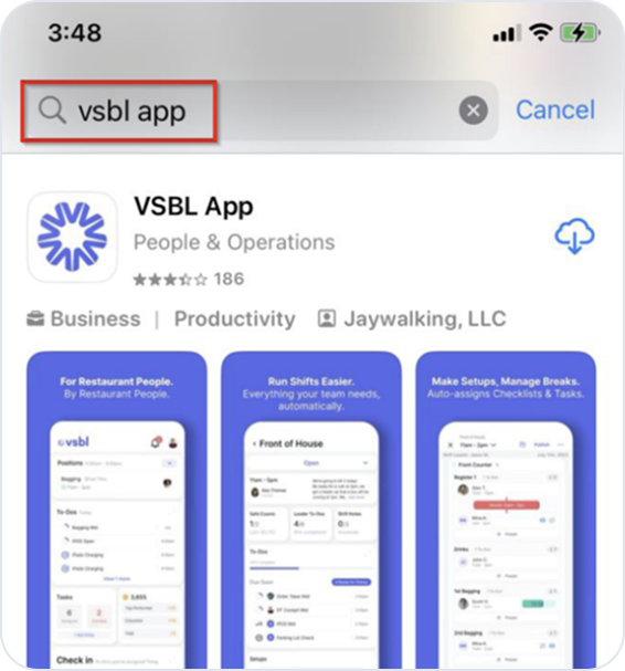 Install the VSBL App for REM – VSBL
