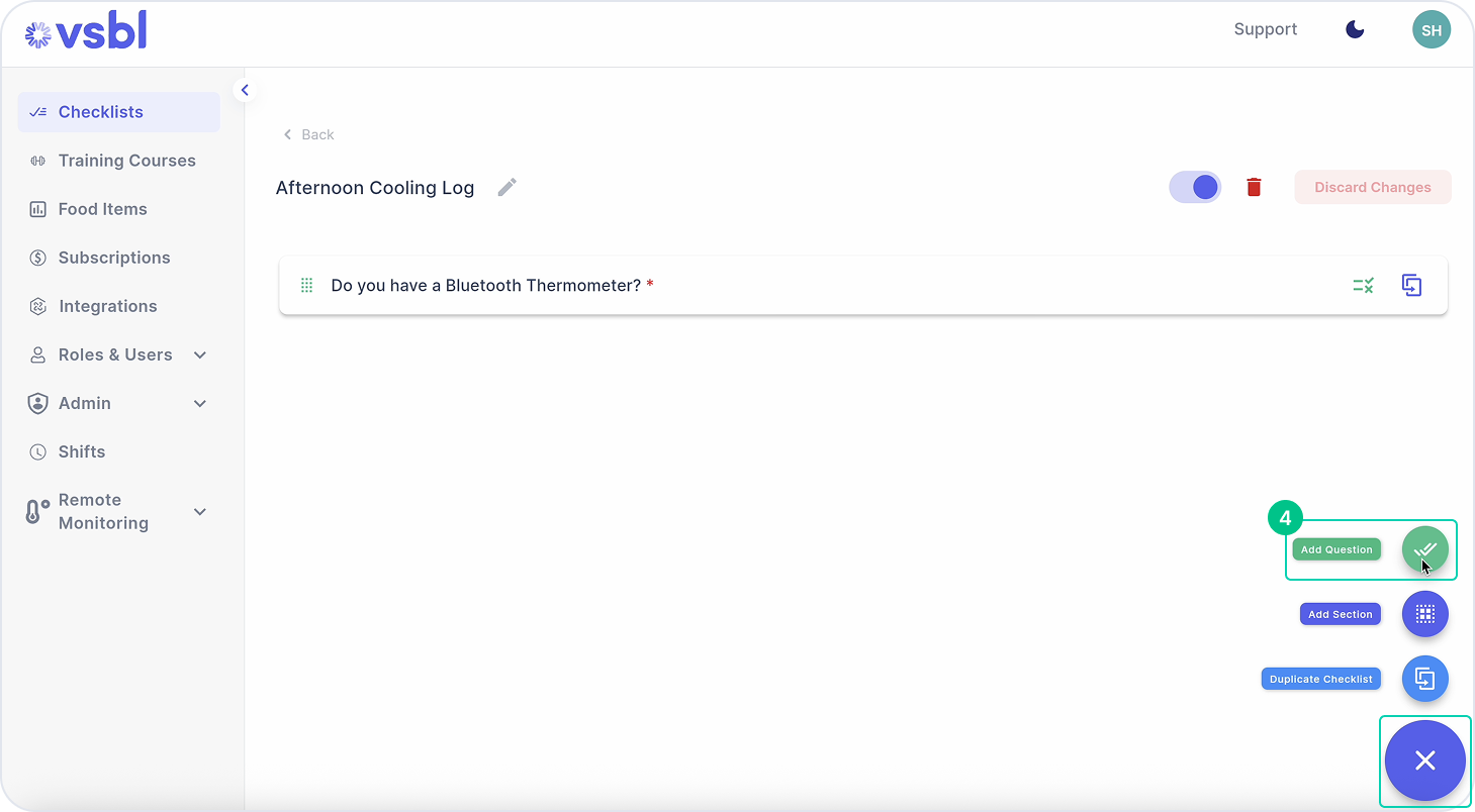 Using Cooling Logs in Checklists – KitchenIQ™