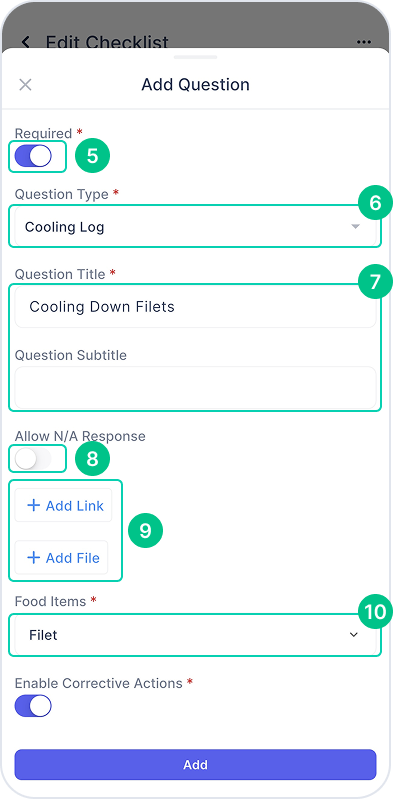 Using Cooling Logs in Checklists – KitchenIQ™